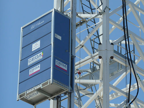 First GEDA 2 PK special purpose hoist for cranes in "down under"