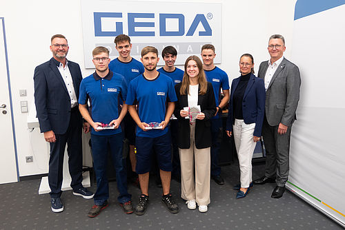 Erfolgreicher Ausbildungsabschluss bei GEDA